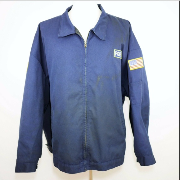 Red Kap | Jackets & Coats | Red Kap Quilt Lined Blue Mechanic Work Coat ...